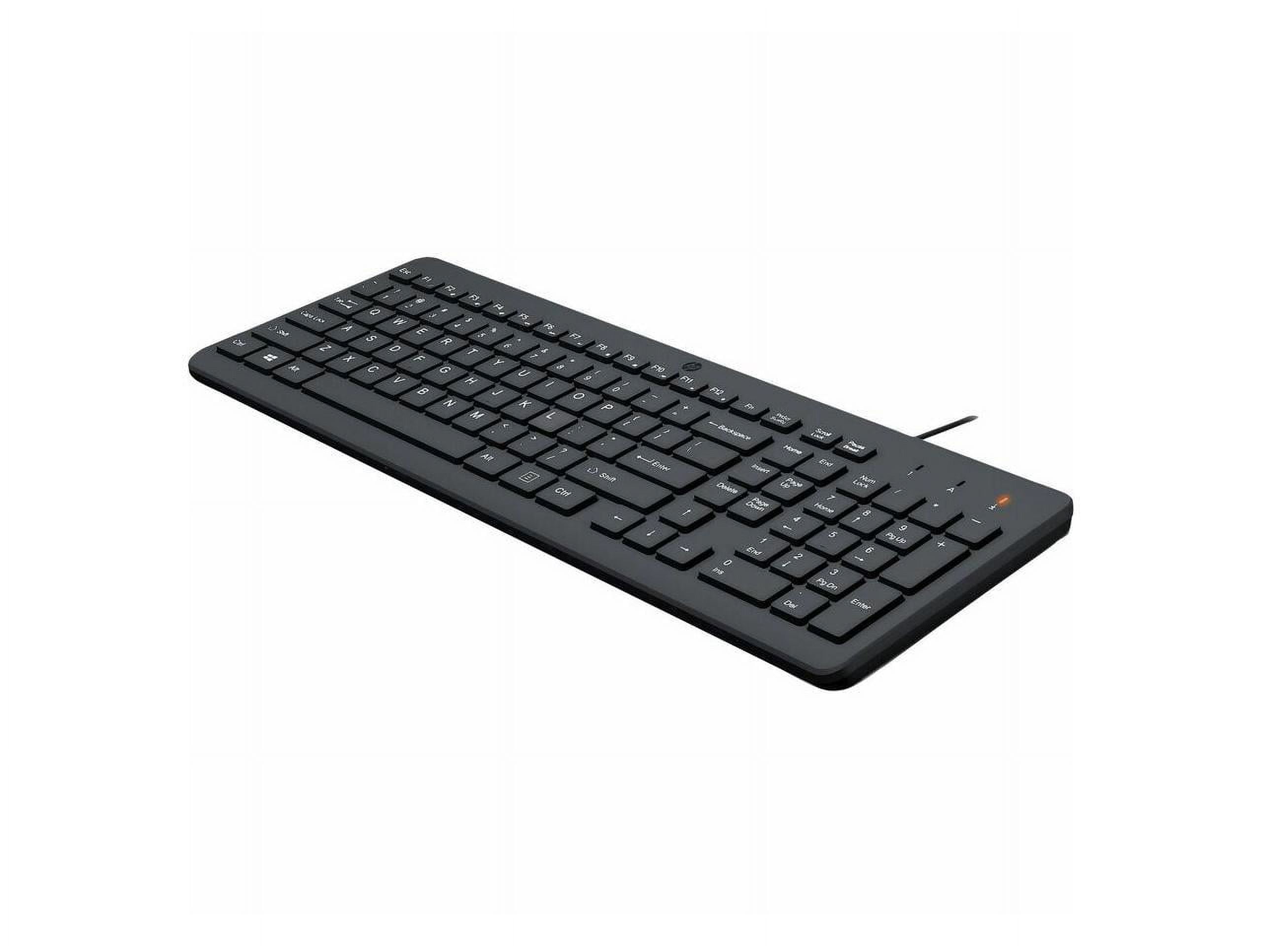 HP 150 Wired Keyboard - Cable Connectivity - USB Type A Interface - PC ...