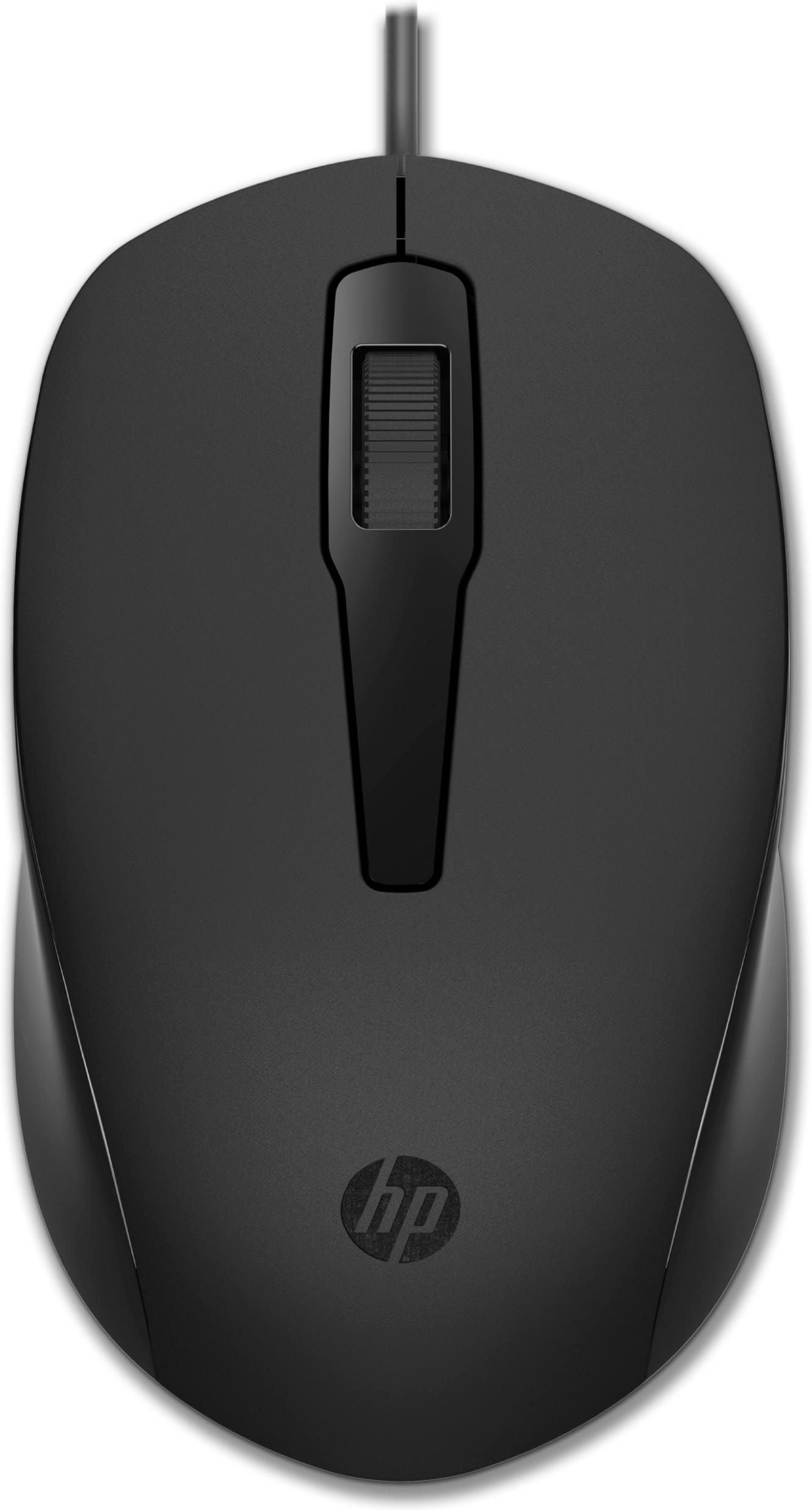 HP 150 Mouse (Wired Mouse, up to 1.00 DPI, Right Handed Mouse, Left ...