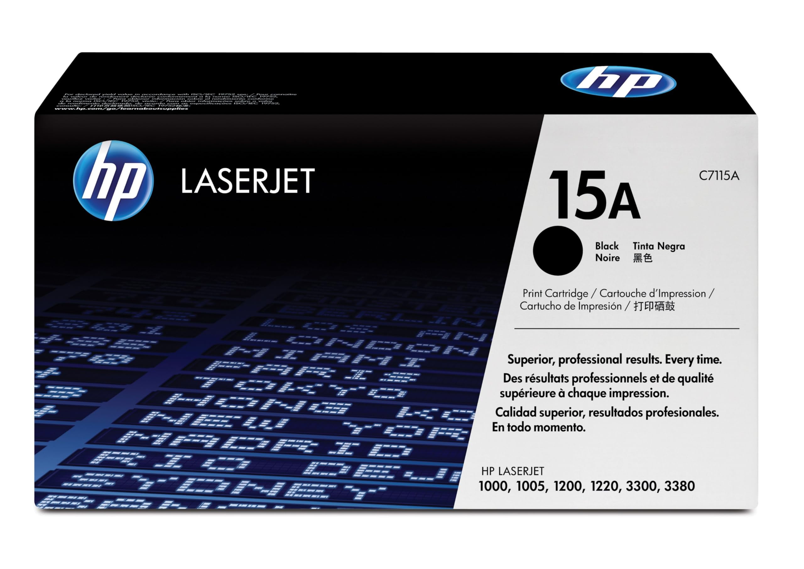 HP 15A (C7115A) Black Original LaserJet Toner Cartridge - Walmart ...
