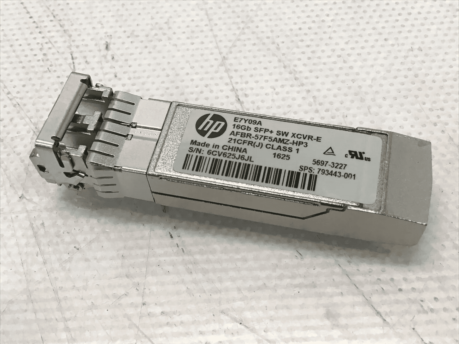 Pre-Owned HP 16 GB SFP+ Short Wave Extended Temp Transceiver E7Y09A ...
