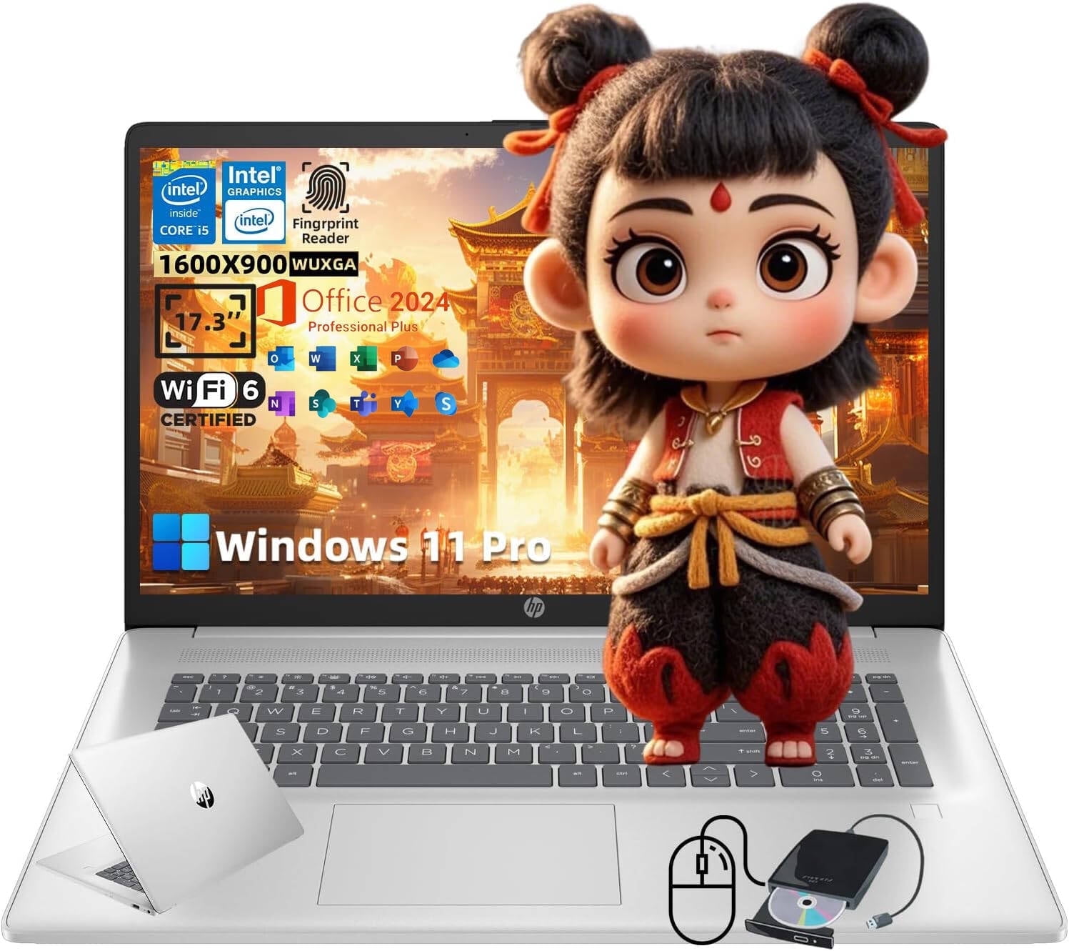 HP 17.3" Essential Business Laptop - HD+ 250nits Display, Intel Core i5-1334U, 64GB RAM, 1TB ...