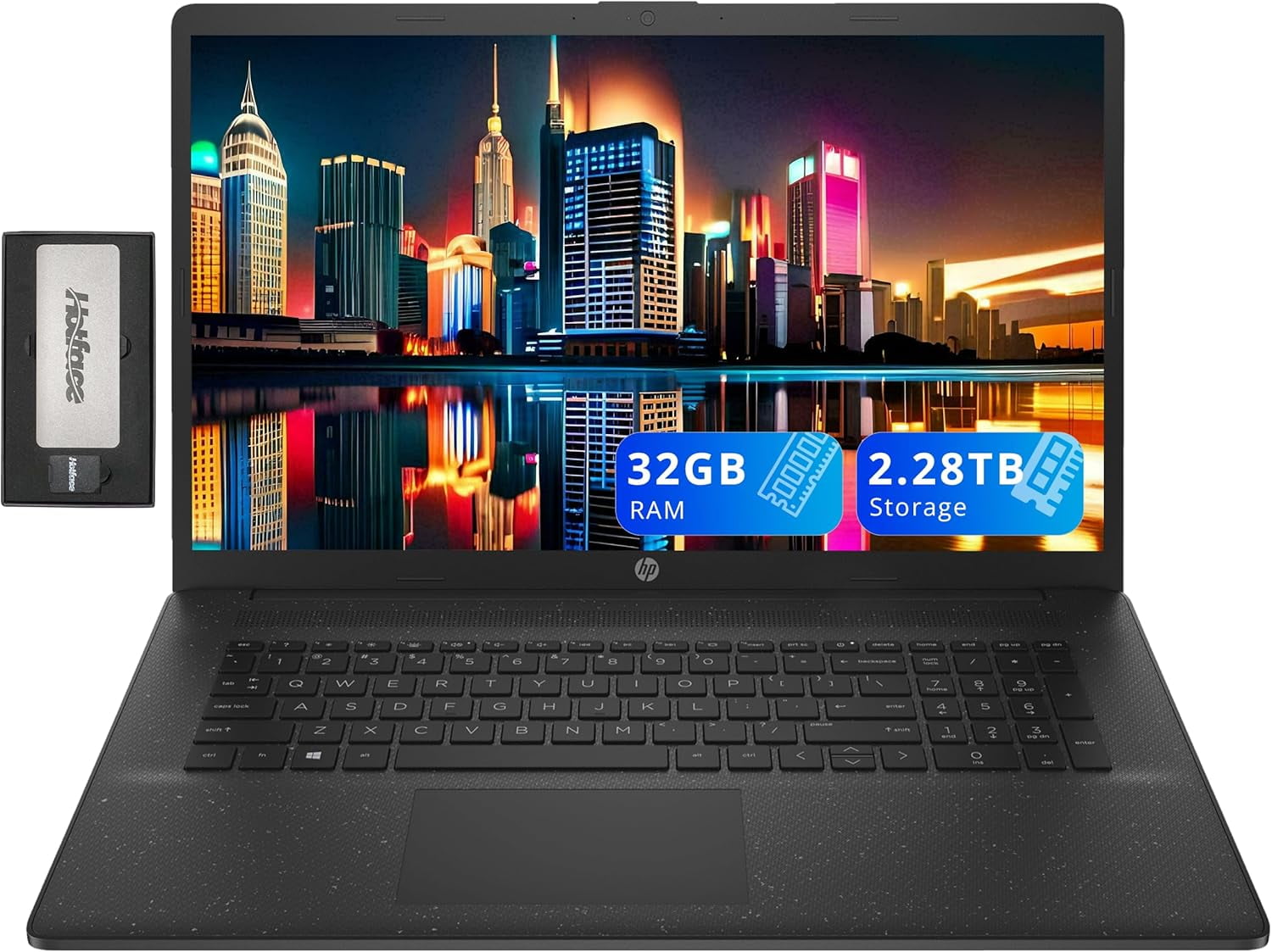 HP 17.3" FHD IPS Anti-Glare Laptop, AMD Ryzen 7 7730U, 32GB RAM, 2.28TB ...