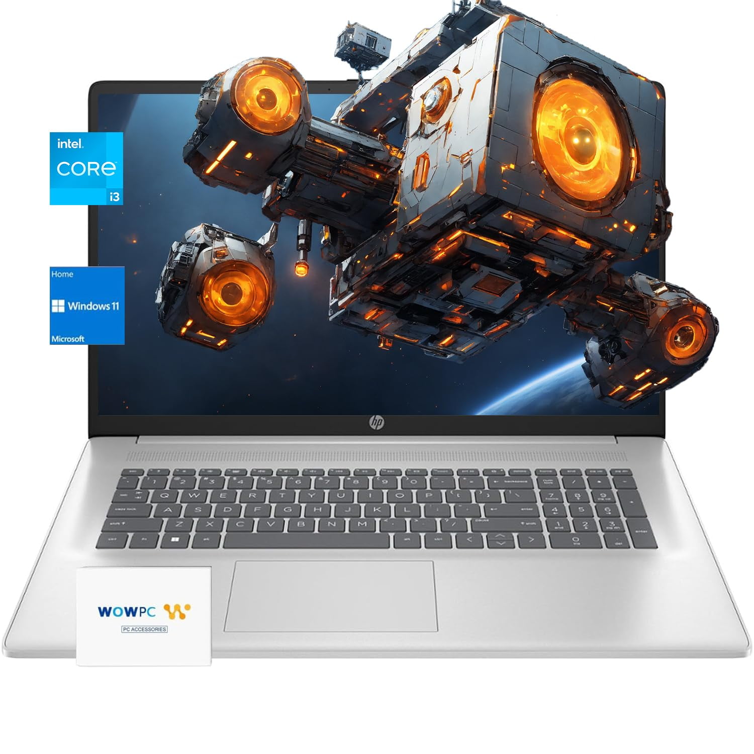 HP 17.3" FHD Laptop, 12th Gen Intel 6-Core Processor, 32GB RAM, 512GB PCIe SSD, FHD Anti-Glare ...