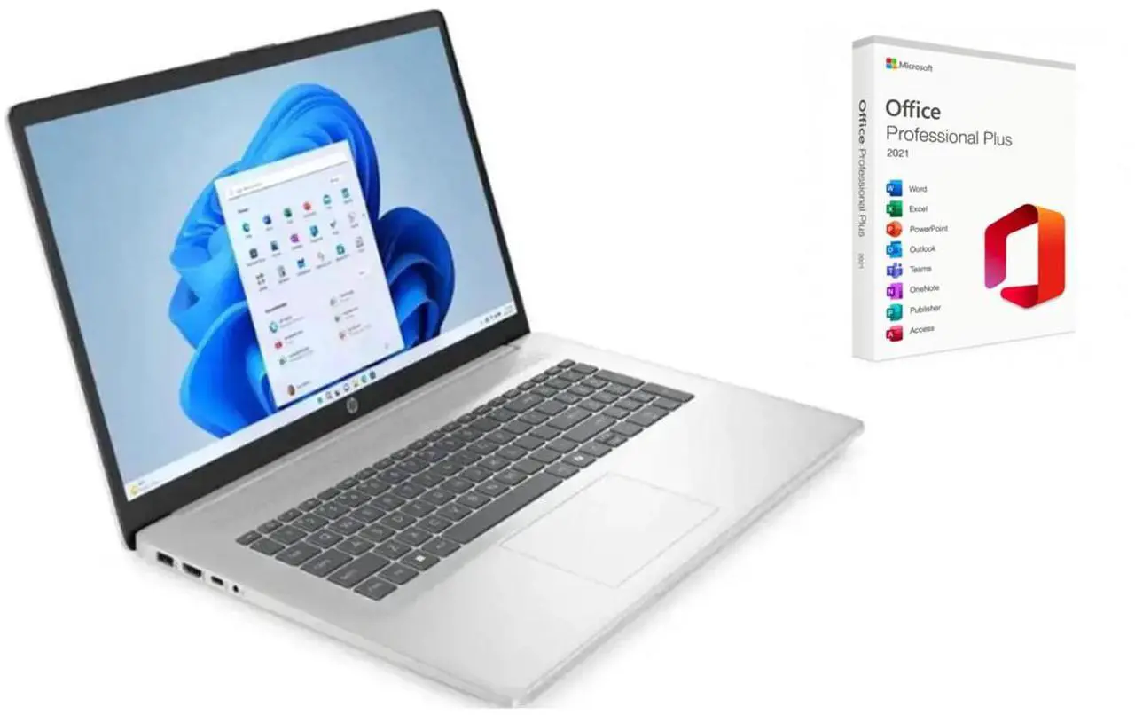 HP 17.3" Full HD Laptop |AMD Ryzen 5 7520U(Beat i5-1155G7)|AMD Radeon ...