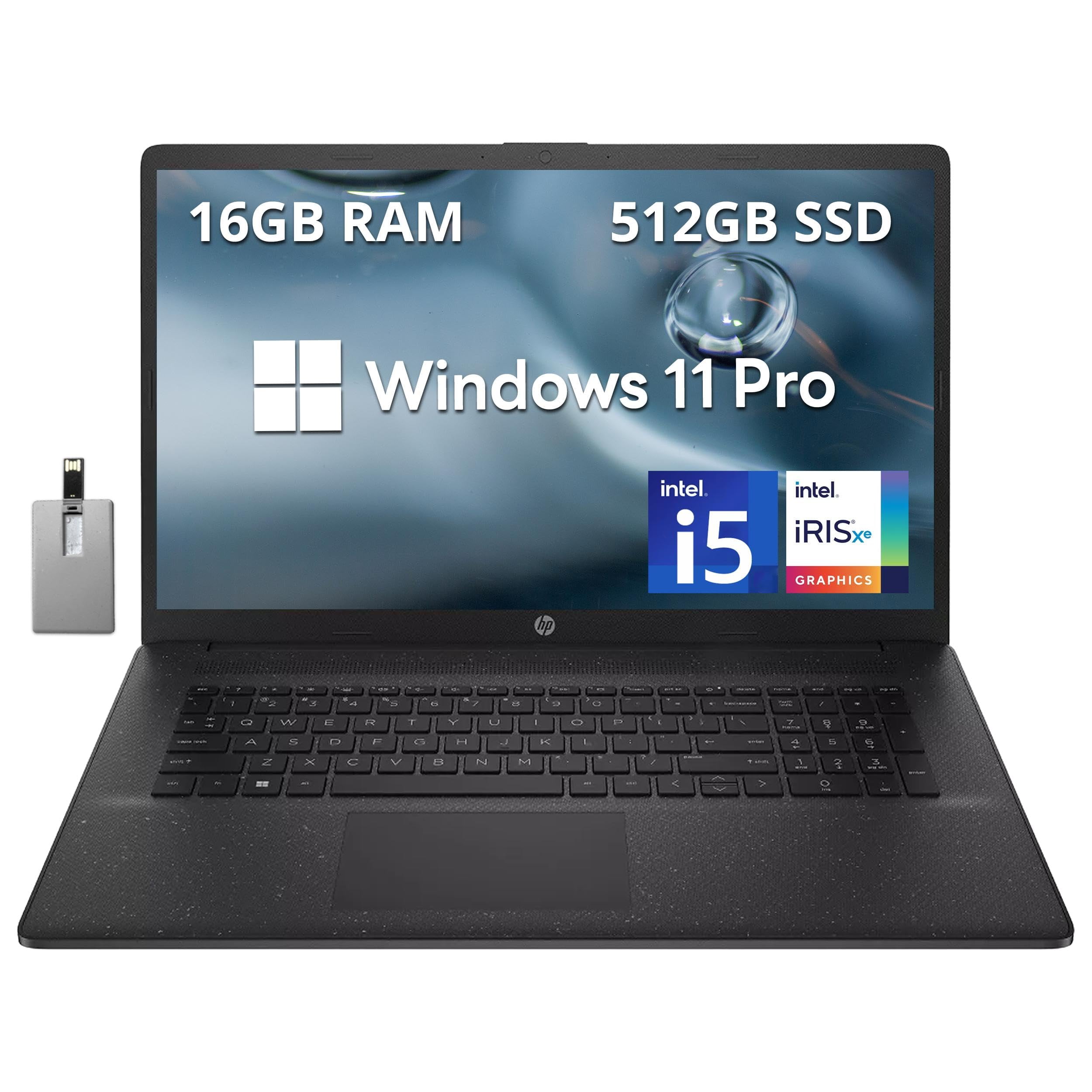 HP 17.3" HD+ Business Laptop, Intel Core i5-1235U, 16GB RAM, 512GB PCIe ...