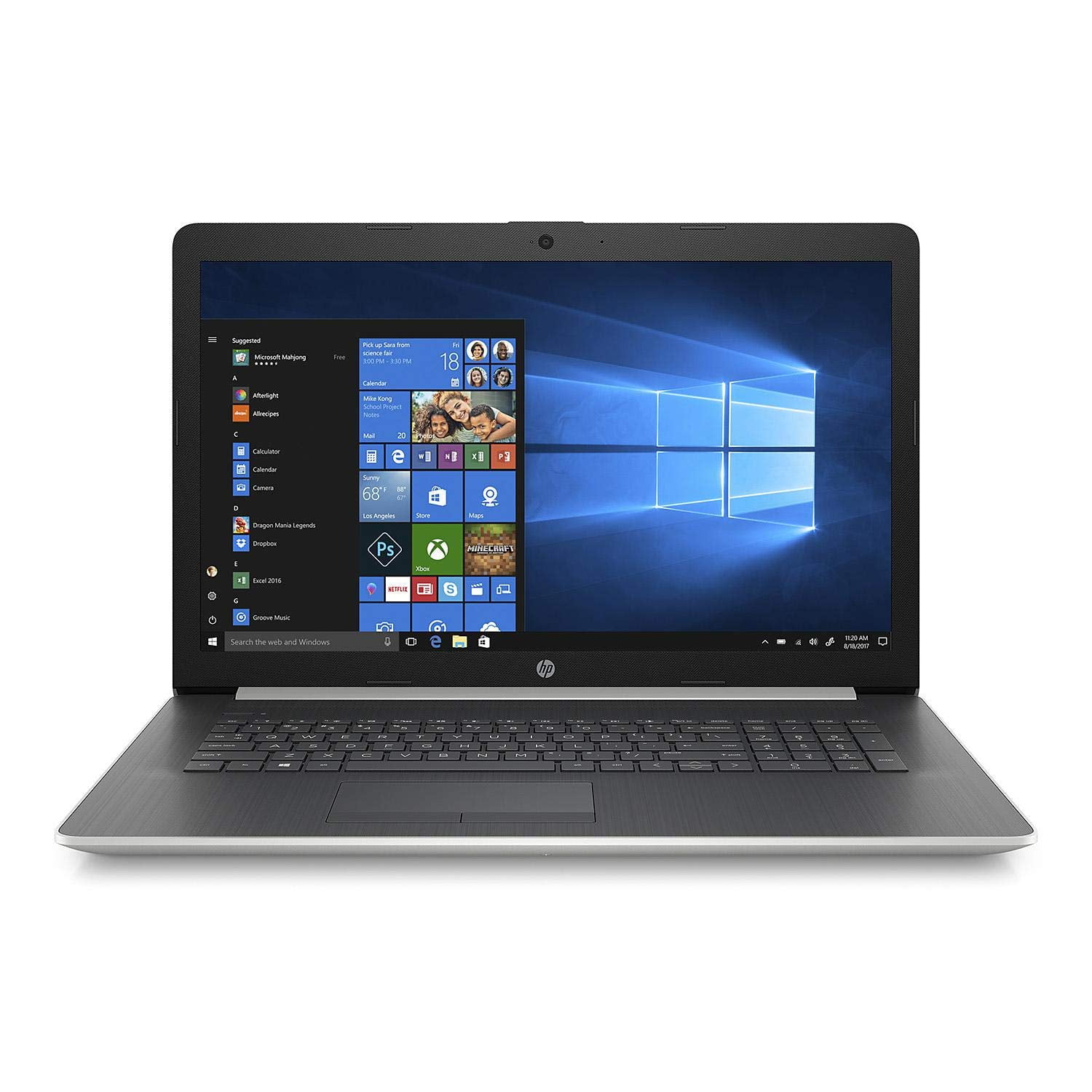 HP 17.3" HD+ Laptop, Intel Core i7-8565U Processor, 8GB Memory, 256GB ...