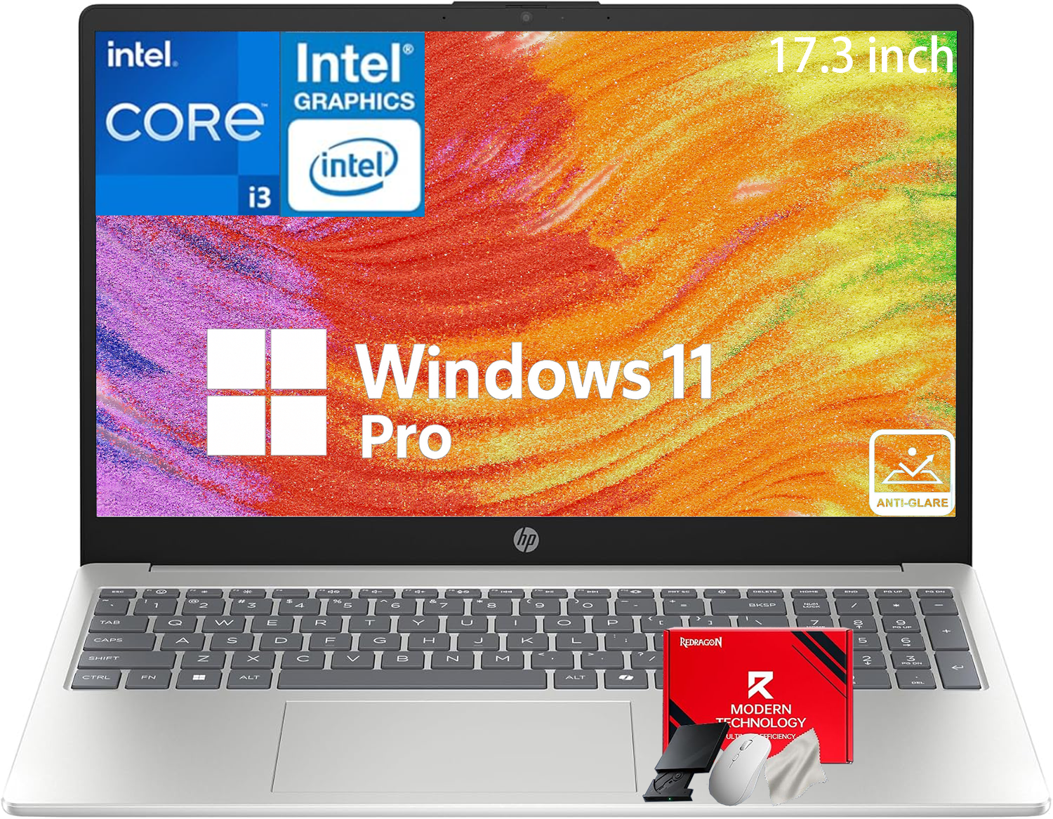 HP 17.3" Laptop Compurter for Business & Student, Intel 8-Core N305 ...