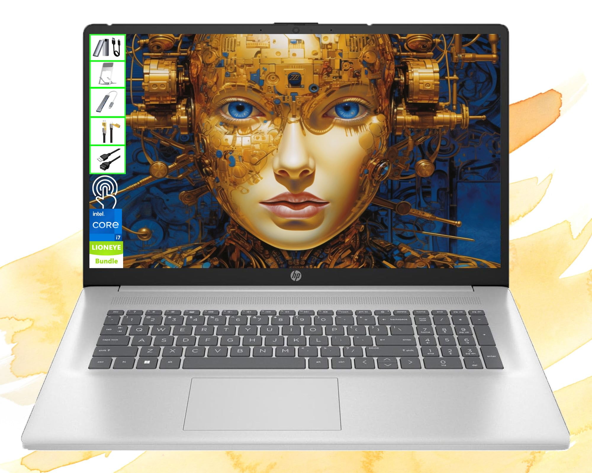 HP 17.3" Touch Screen 2025 Upgraded Laptop Computer | 13th Gen Intel i7 ...