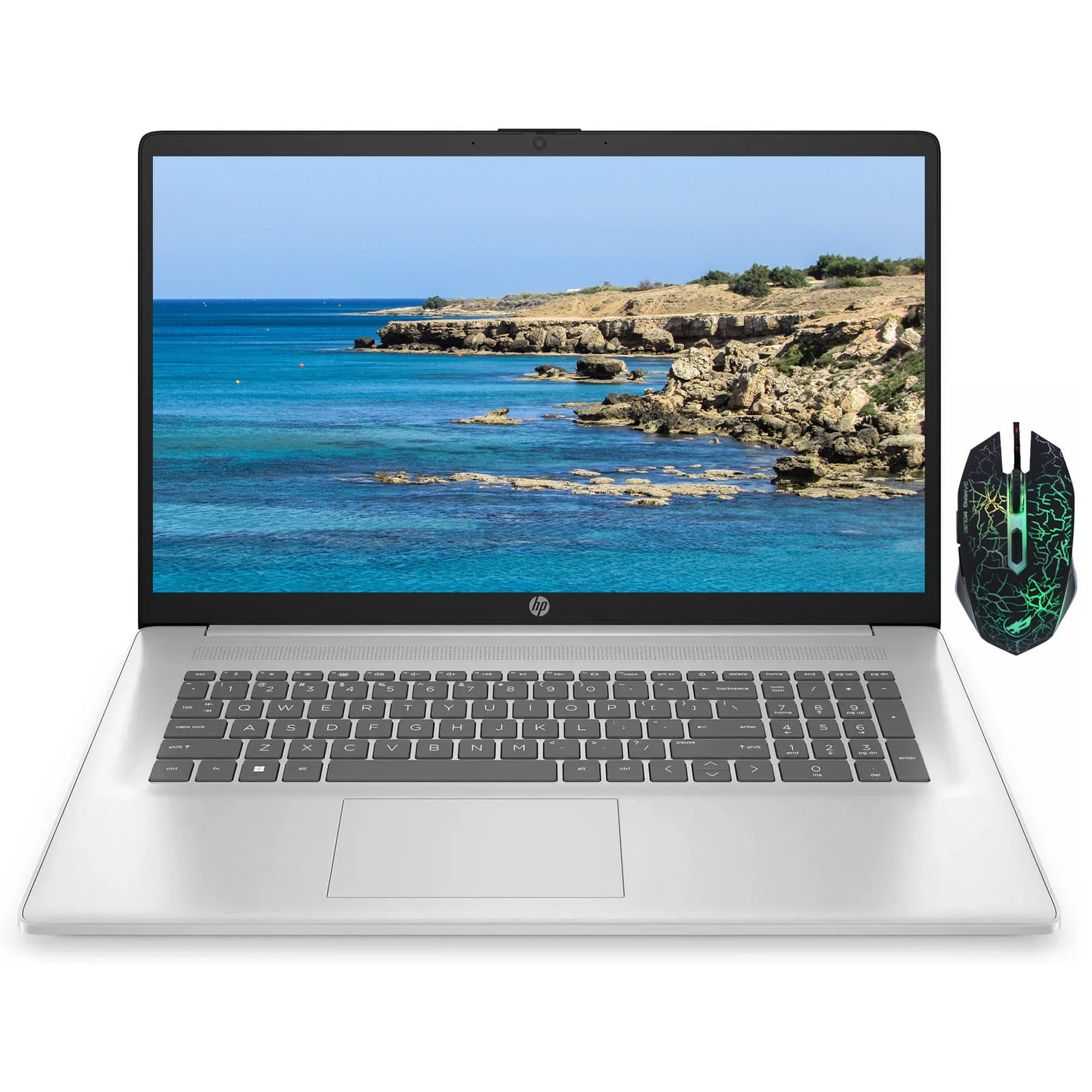 HP 17.3" Touchscreen Laptop, AMD Ryzen 5 7530U, 16GB DDR4 RAM, 2TB SSD ...