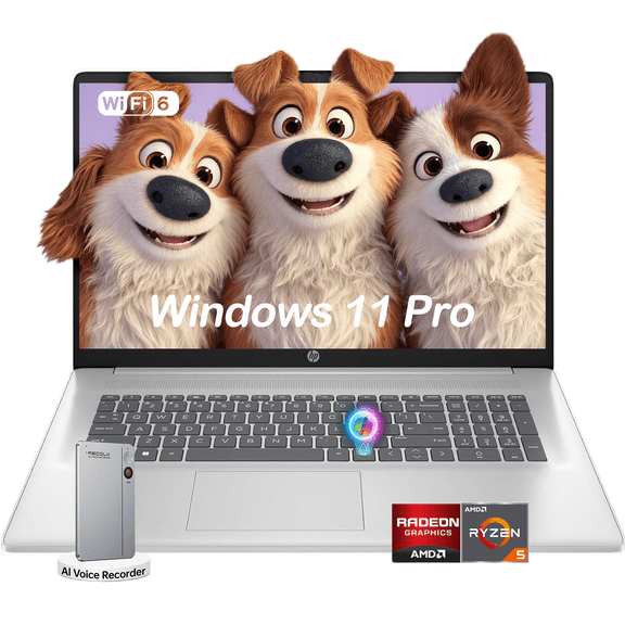 HP 15.6" Full HD Laptop, AMD Ryzen 7 7730U, 512GB SSD, Windows 11 Pro ...