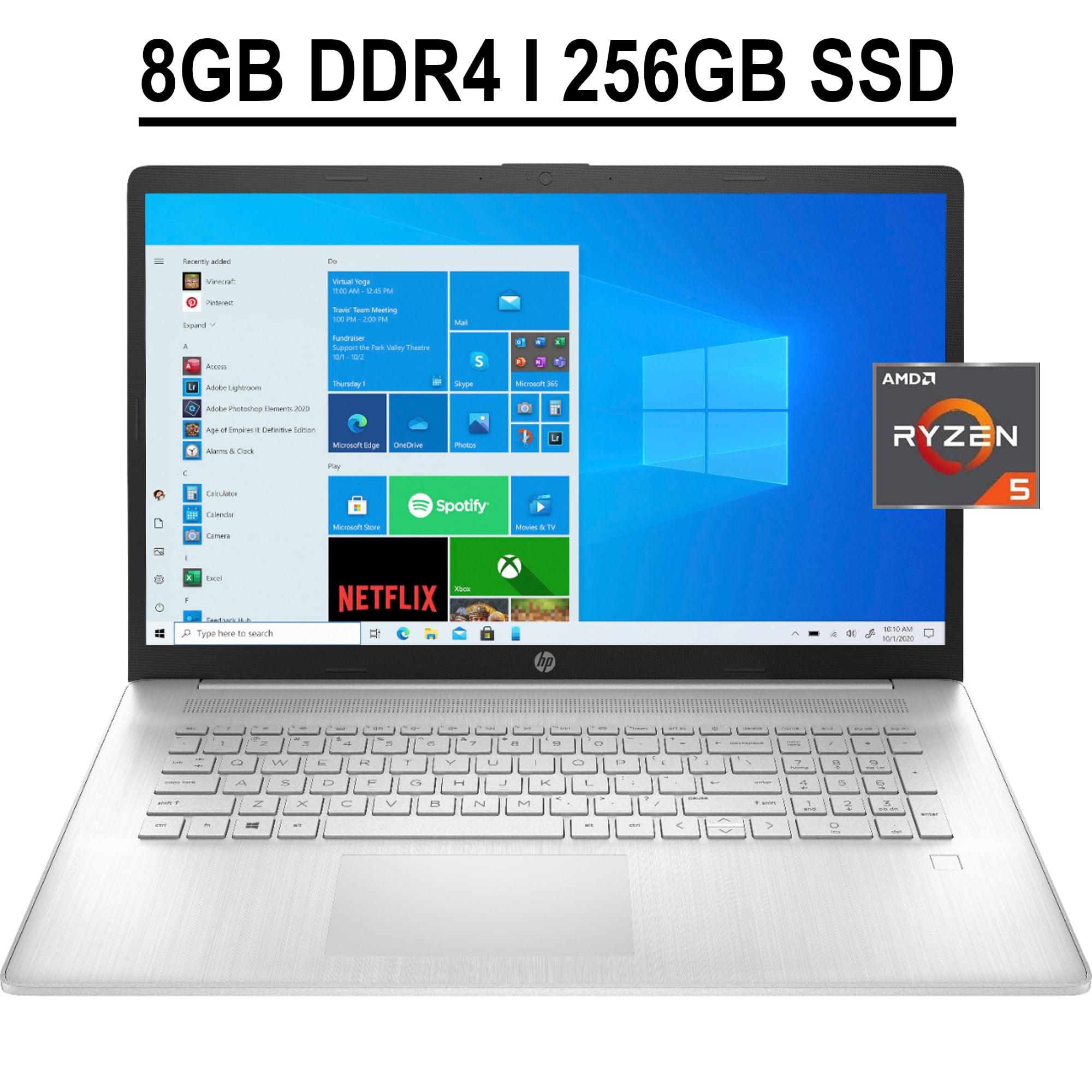 HP 17 Business Laptop 17.3" FHD IPS Anti-glare Display AMD Hexa-Core ...