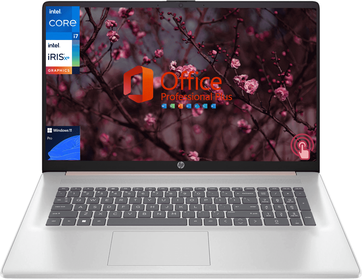 HP 17 Business Laptop, 17.3" HD Touchscreen, Intel i7-1355U, 32GB DDR4 ...