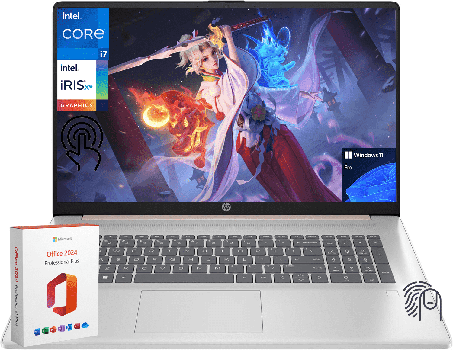 HP 17 Business Laptop, 17.3" HD+ Touchscreen, Intel i7-1355U, 32GB RAM ...