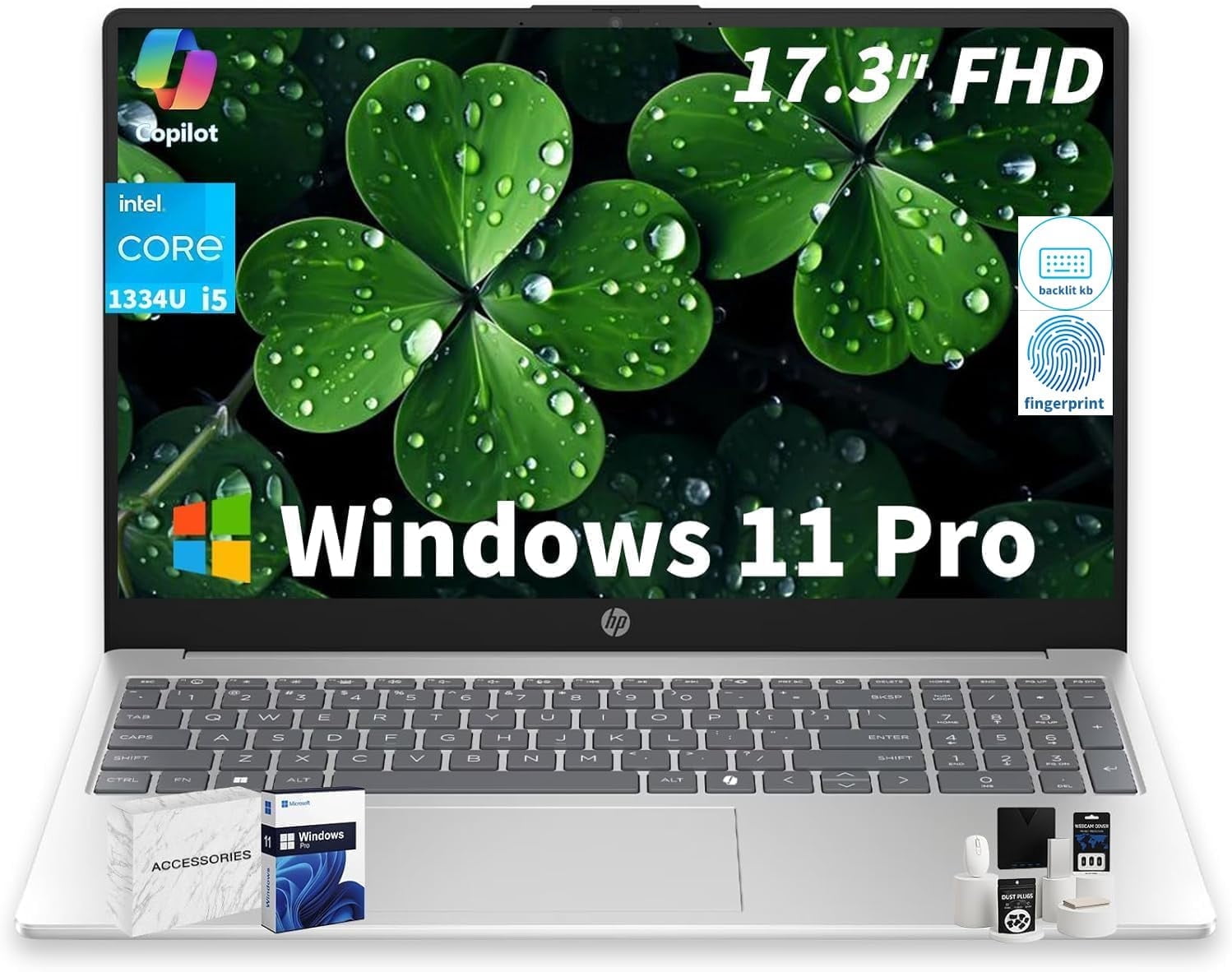 HP 17 Business Laptop Computer, 17.3" FHD Display, Intel Core i5-1334U ...