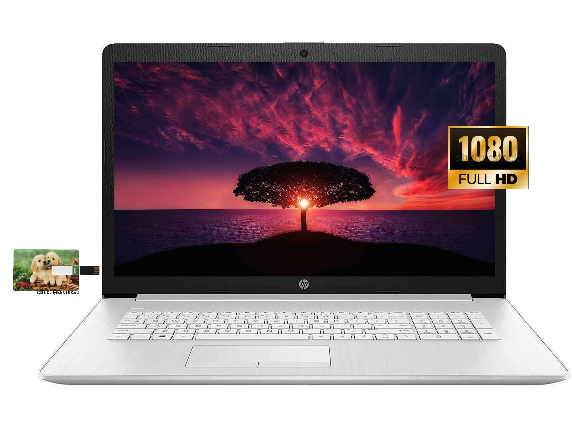 HP 17 Business Laptop Computer, AMD Ryzen 5 3500U, 17.3" FHD IPS ...