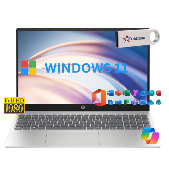 HP 17'' FHD (1920 x 1080) Laptop For Student and Business, AMD Ryzen 5 ...