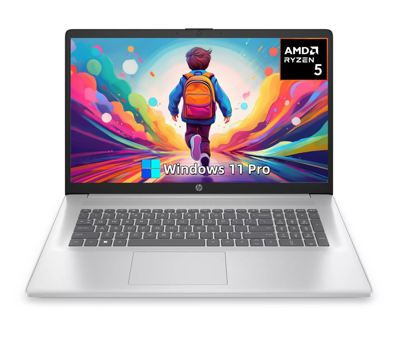 HP 17 Inch Laptop, 17.3" HD+ Screen, AMD Ryzen 5 7430U, AMD Radeon ...