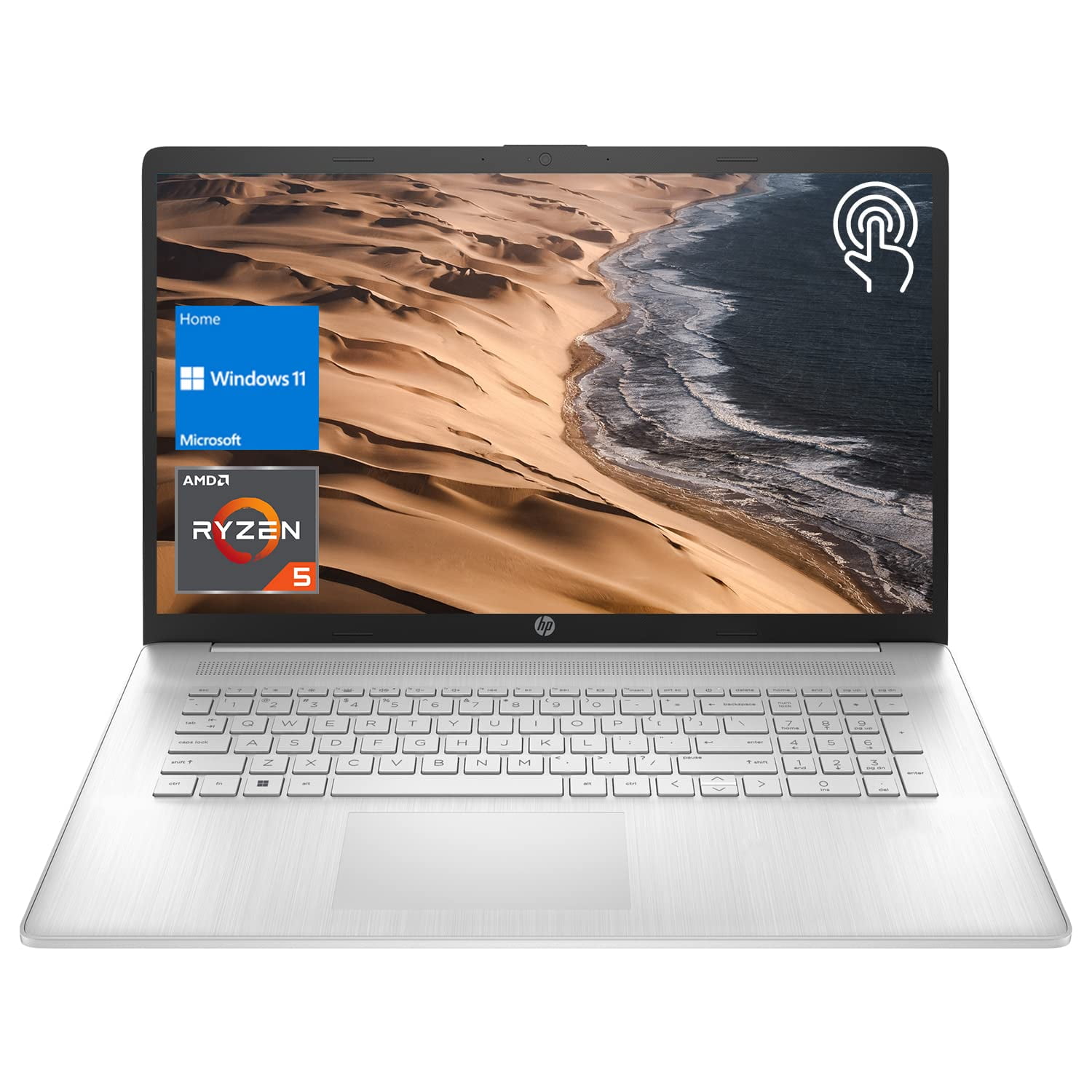 HP 17 Laptop, 17.3" HD+ Touchscreen, AMD Ryzen 5 5625U, 32GB DDR4 RAM ...