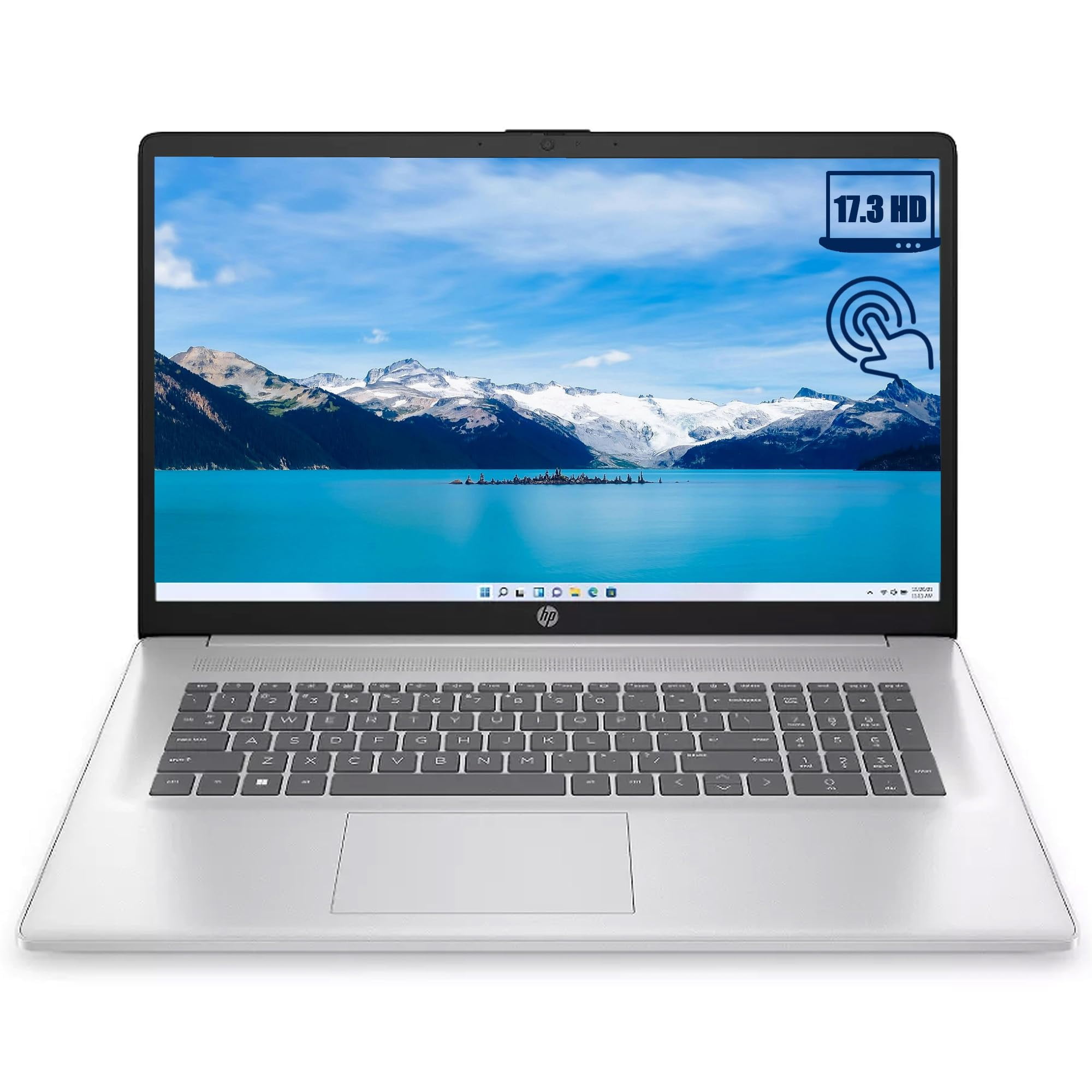 HP 17 Laptop, 17.3" HD+ Touchscreen Display, 16GB RAM, 512GB SSD, Intel ...