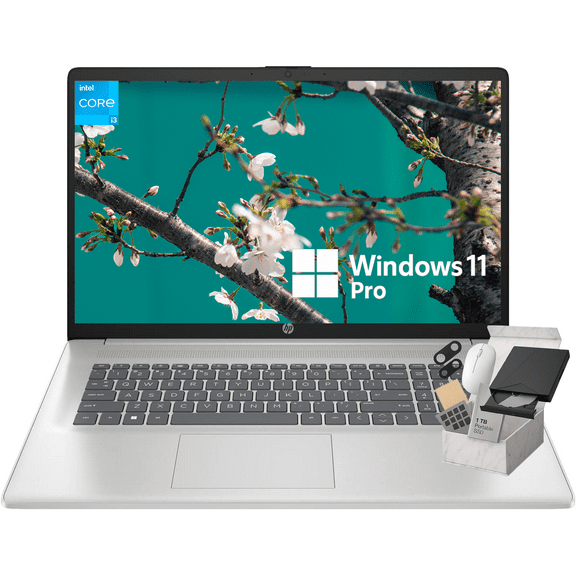 HP 17t Laptop Computer, 17.3" Display, Intel 10-Core i5-1334U, Backlit ...