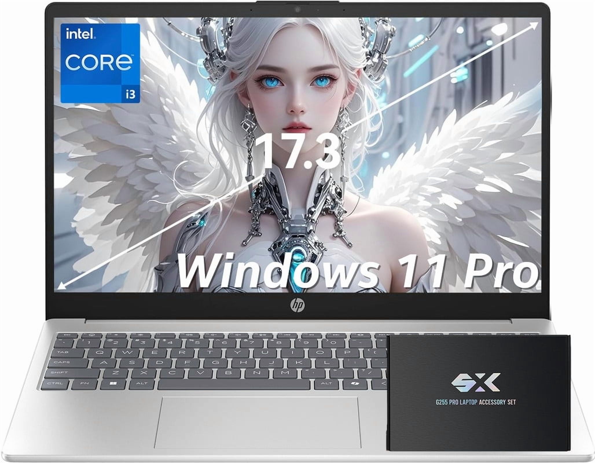 HP 17 Laptop for Business & Study, Intel 8-Core i3 Processor, 17.3" HD+ ...