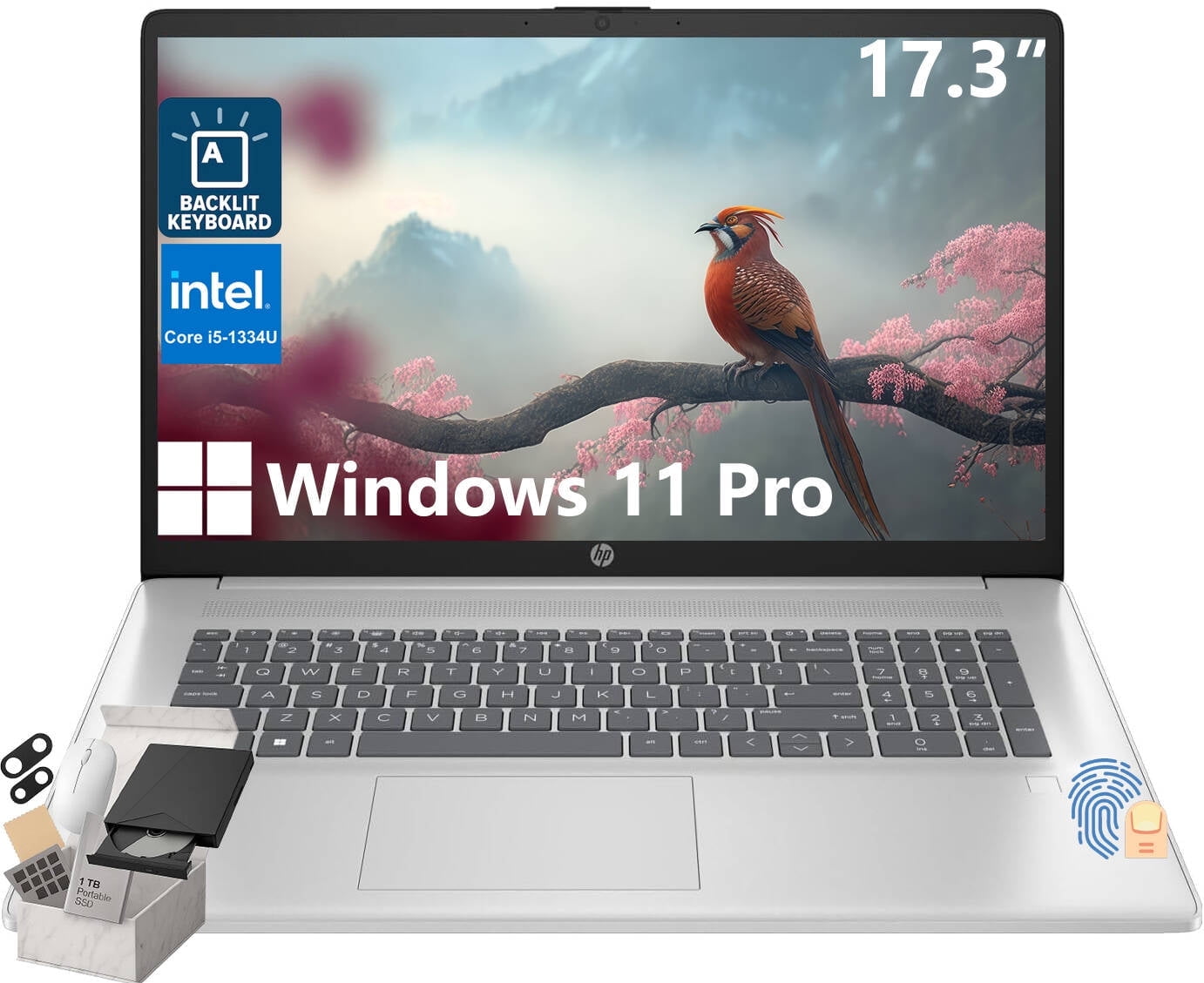 HP 17 Laptop Computer for Business and Students, 17.3" HD+ Display ...