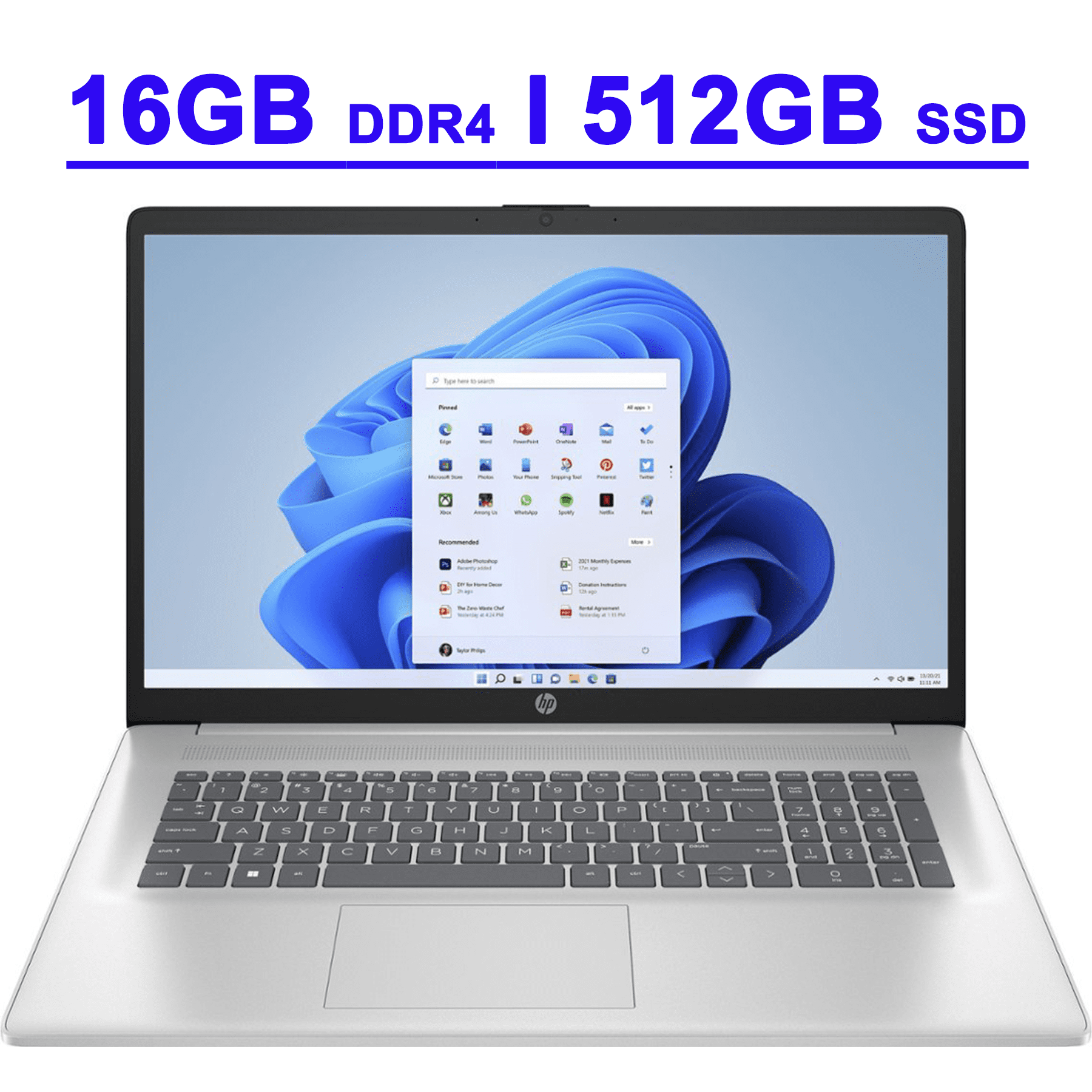 HP 17 Premium Business Laptop 17.3" FHD IPS Anti-glare Intel 6-core i3 ...