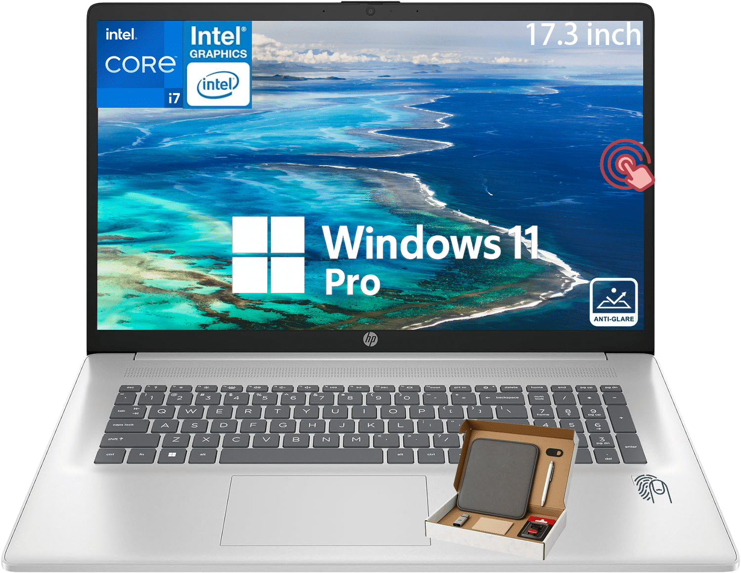 HP 17" Touchscreen Business Laptop, Intel 10-Core i7-1355U(Up to 5 GHz ...