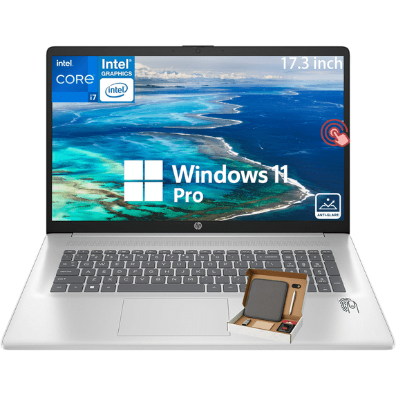 HP 17" Touchscreen Business Laptop, Intel 10-Core i7-1355U(Up to 5 GHz ...
