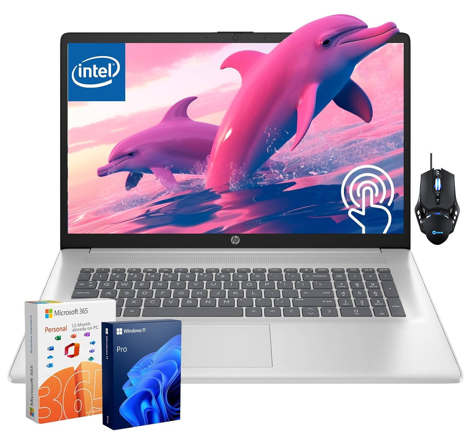 HP 17 Touchscreen Laptop for Business,17.3" HD+ Display, Intel Pentium ...