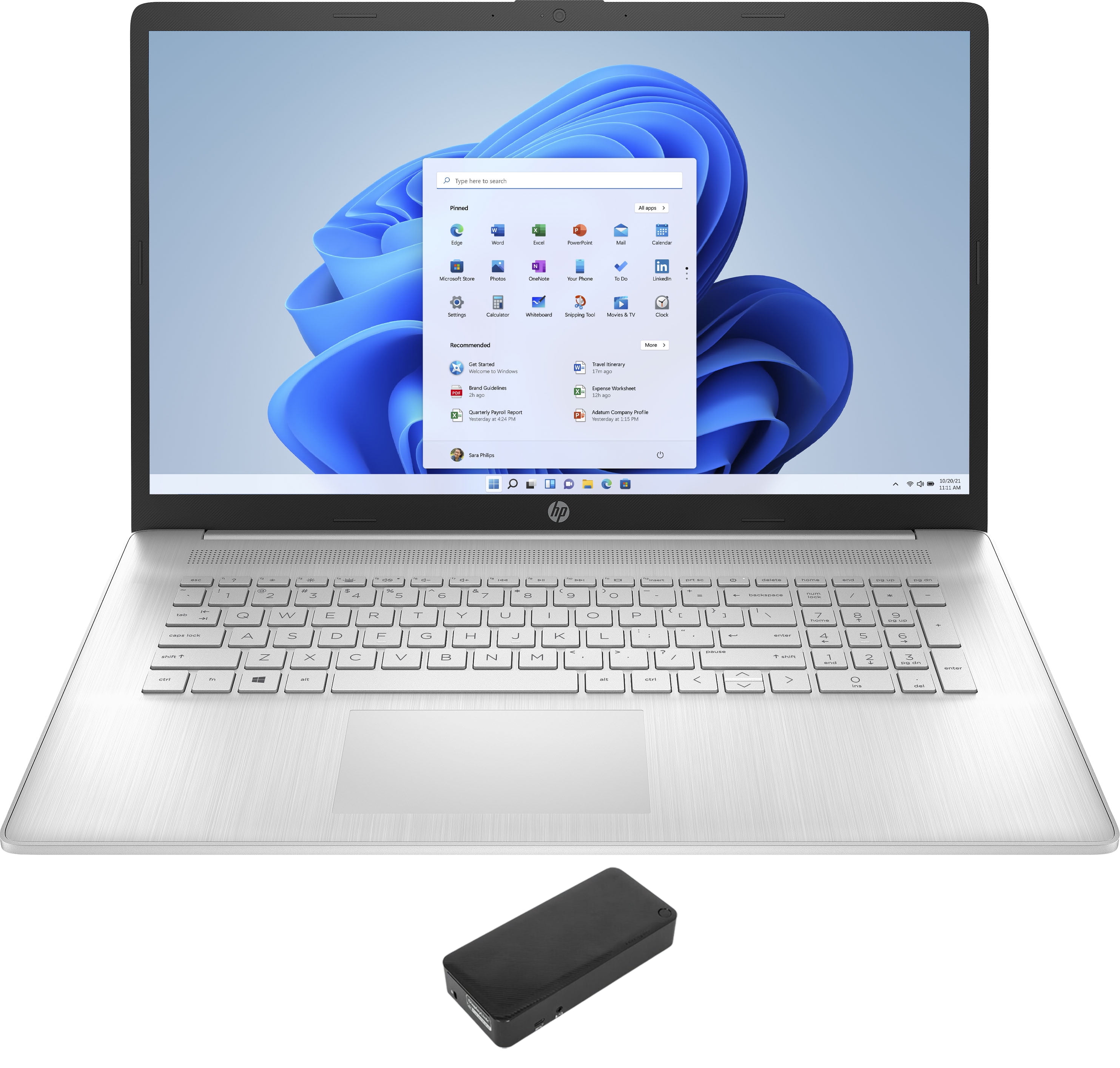 HP 17-cp0700dx Home/Business Laptop (AMD Ryzen 5 5500U 6-Core, 17.3in ...