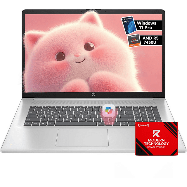 HP 17 inch Business Laptops Computer, 17.3" FHD Anti-Glare Display, AMD ...