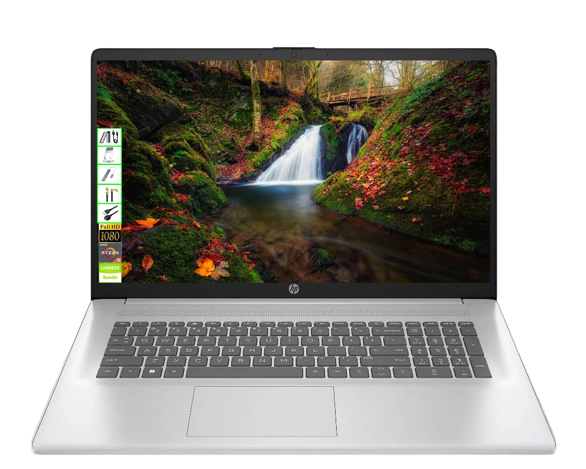 HP 17 inch Laptop | 17.3" FHD Computer | 16GB RAM | 512GB SSD & 128GB ...