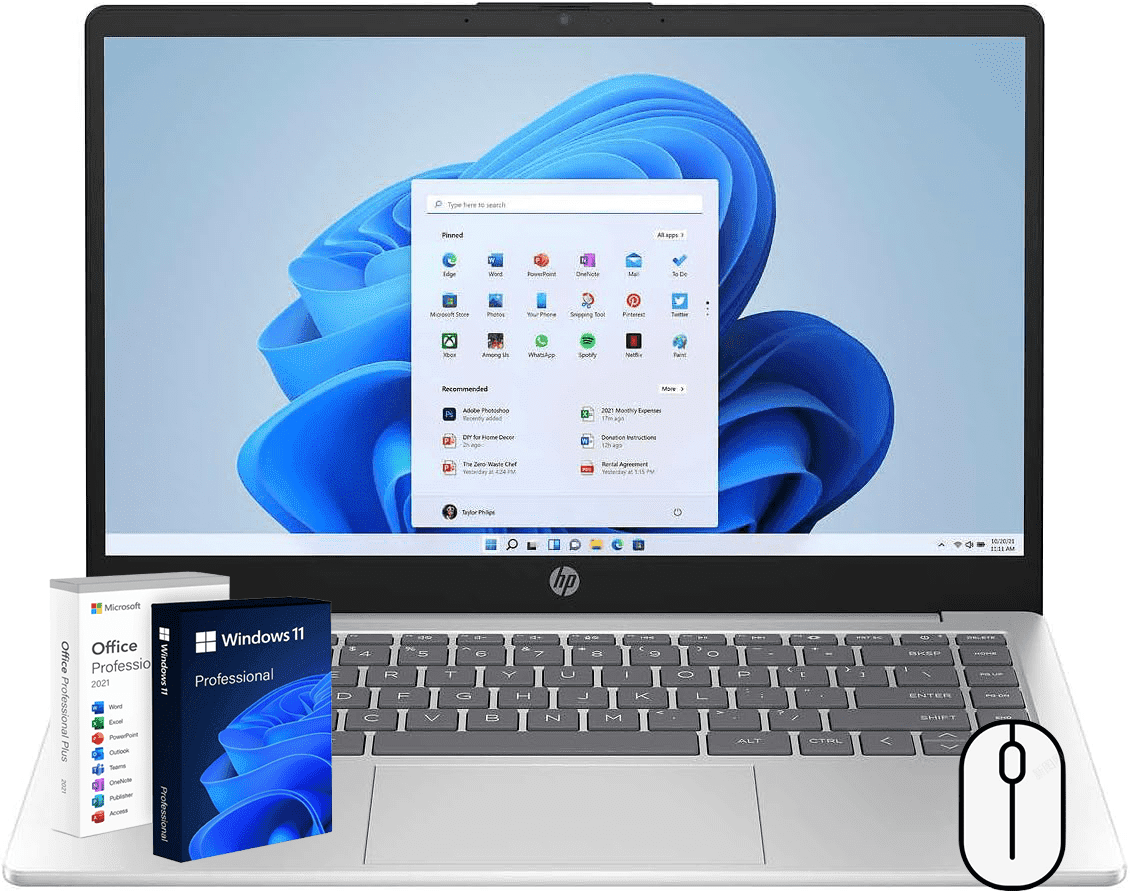 HP 17 inch Laptop Computer - 17.3" FHD IPS Display, AMD Ryzen 5 7430U 6 ...