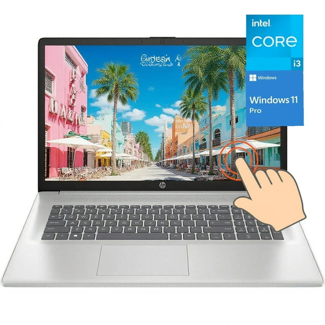 HP 17 inch Laptop, Intel Core i3-N305,8GB RAM, 512GB SSD,17.3" HD+ ...