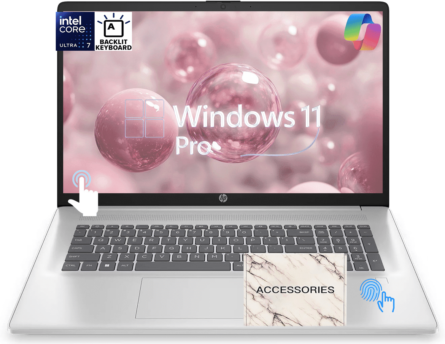 HP 17-inch Touchscreen Business Laptop - Intel Ultra 7 255U, HD+ ...