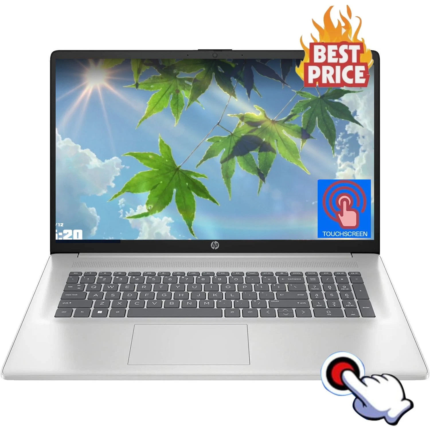 HP 17 inch Touchscreen Laptop, Intel Core Ultra 7 255U, 64GB DDR5 RAM ...