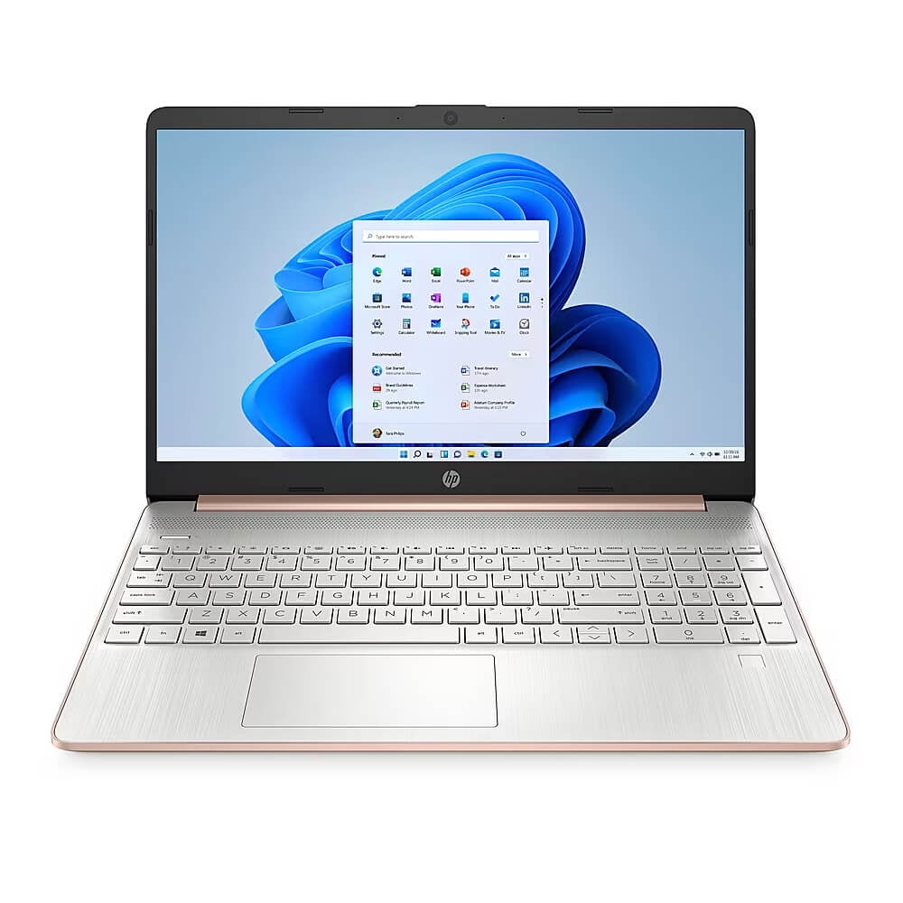 HP 17CN1075NR 17.3 inch Pale Gold Laptop - Intel Core i5 - 8 GB Memory ...