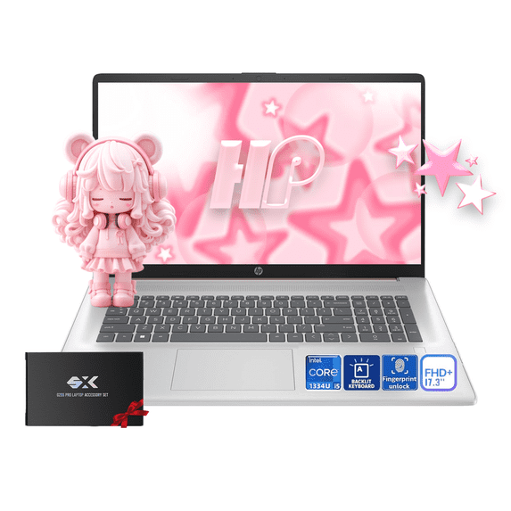 HP 17t Laptop Computer, 17.3" Display, Intel 10-Core i5-1334U, Backlit ...