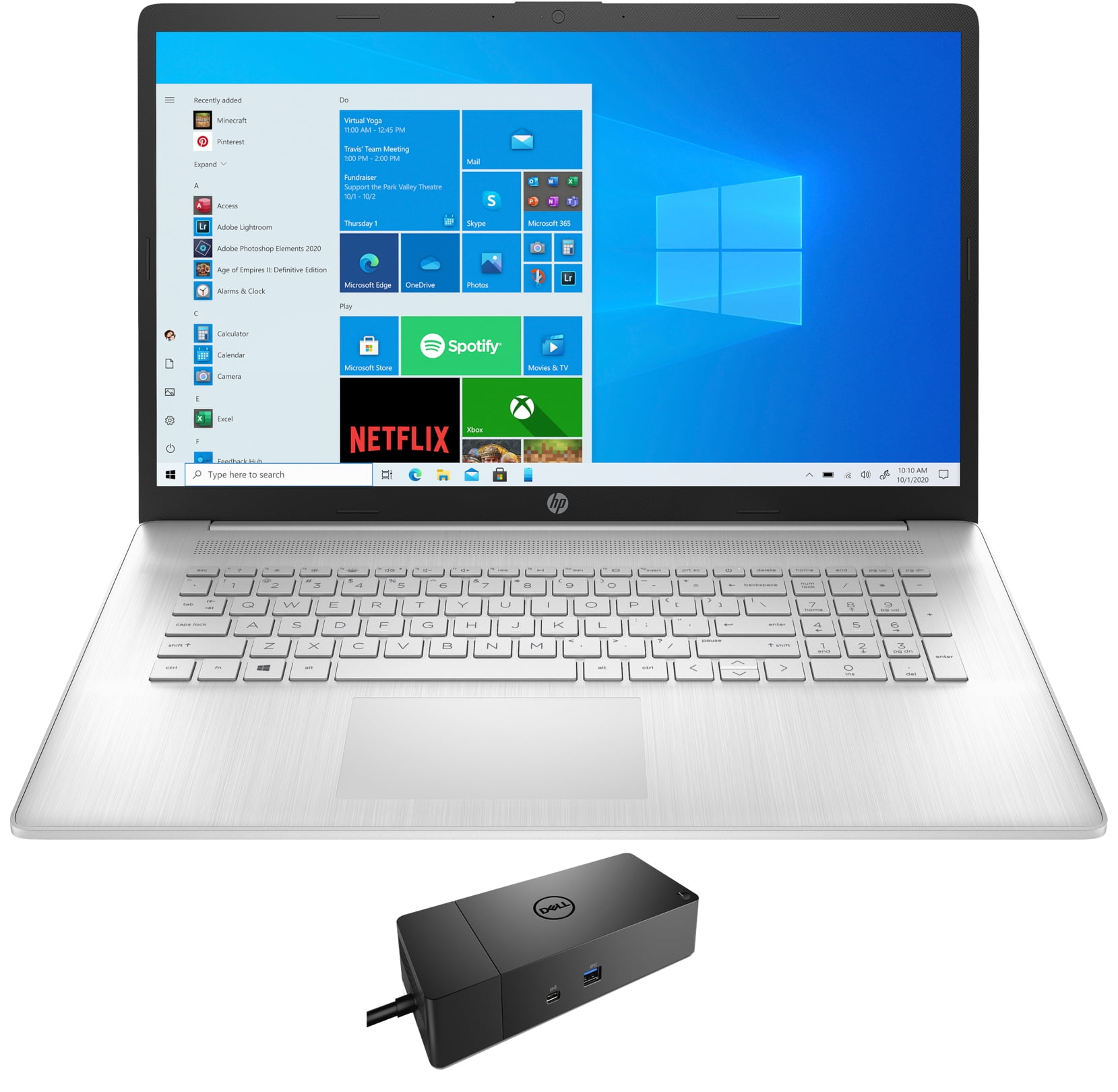 HP 17t-cn000 Entertainment Laptop (Intel i5-1135G7 4-Core, 17.3in 60Hz Full HD (1920x1080 ...