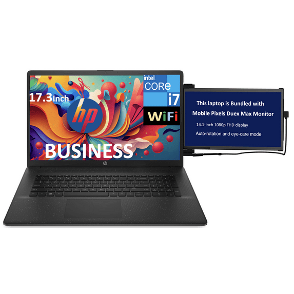 HP 17t-cn200 Business Laptop 17.3in HD+ Display (Intel i7-1255U, 32GB DDR4, 4TB PCIe SSD, Intel ...