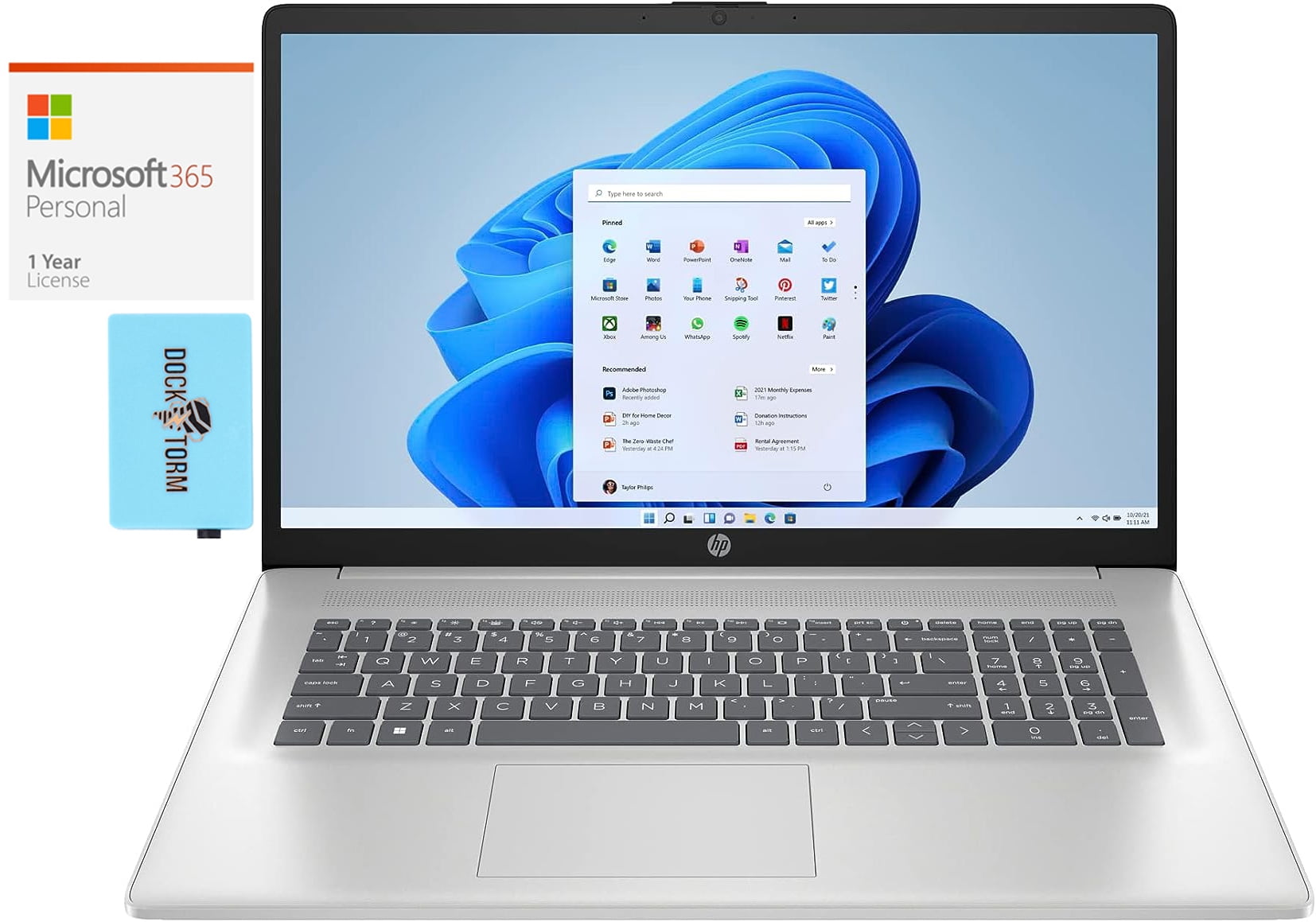 HP 17t-cn300 Home/Business Laptop (Intel i5-1335U 10-Core, 17.3in 60 Hz ...