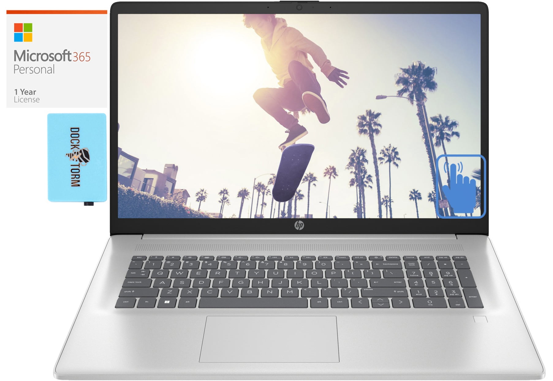 HP 17t-cn300 Home/Business Laptop (Intel i7-1355U 10-Core, 17.3in 60 Hz ...