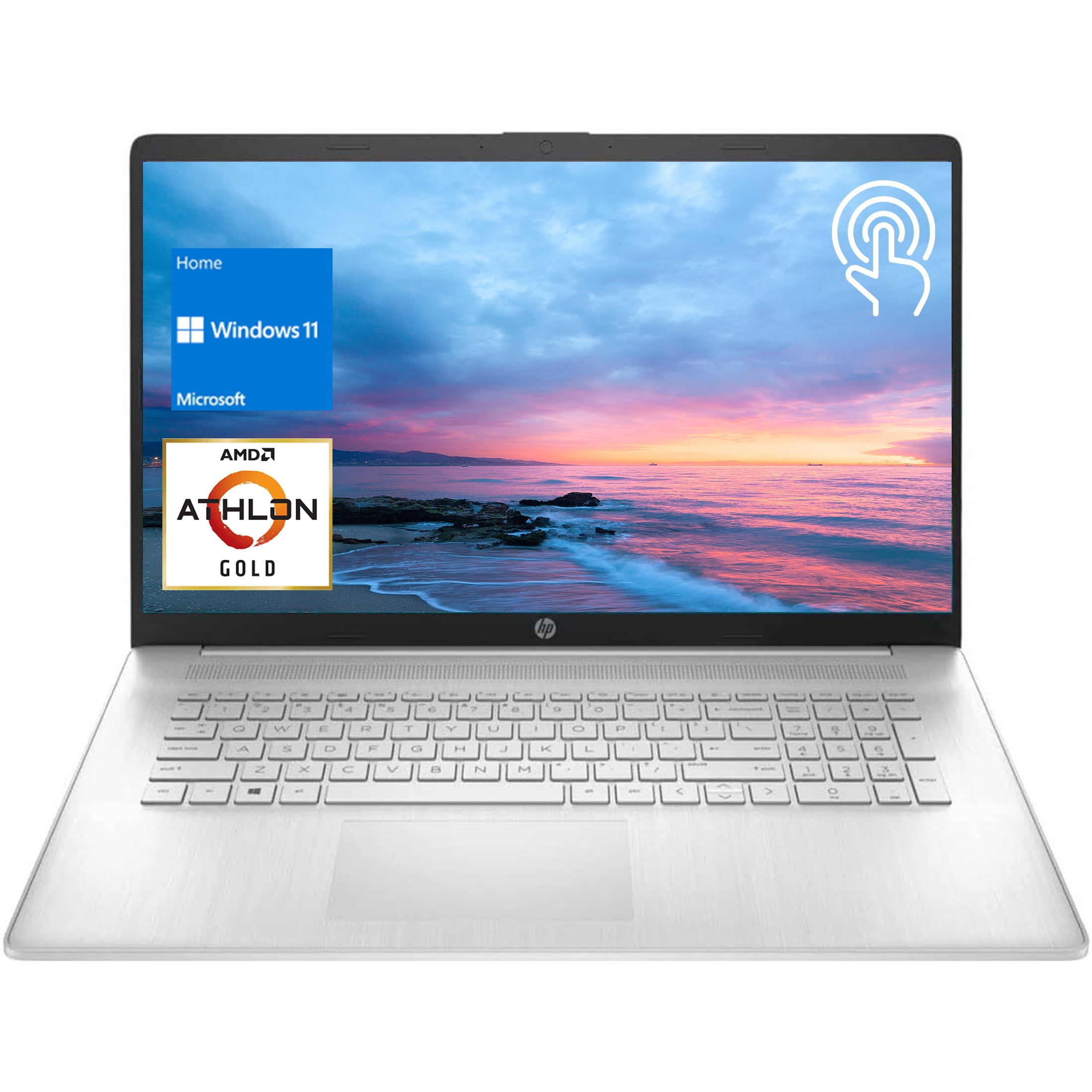 HP 17z Notebook Laptop, 17.3" HD+ Touchscreen, AMD Athlon Gold 3150U ...