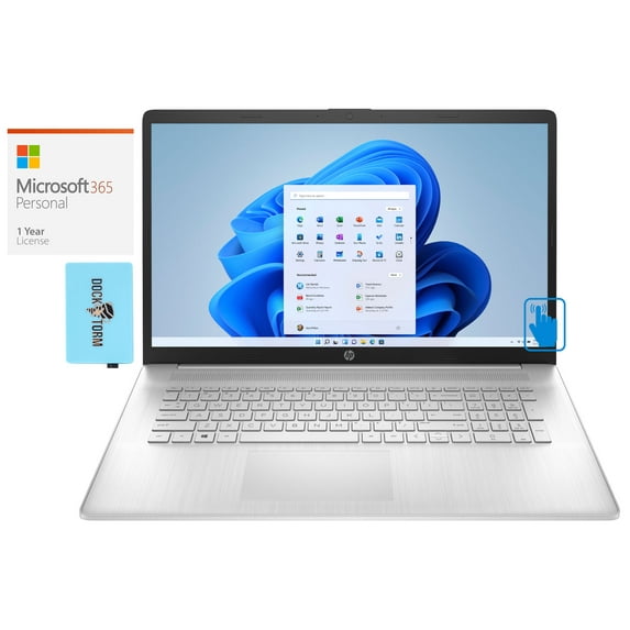 HP 17z-cp000 Home & Business Laptop (AMD Ryzen 5 5500U 6-Core, 17.3 ...