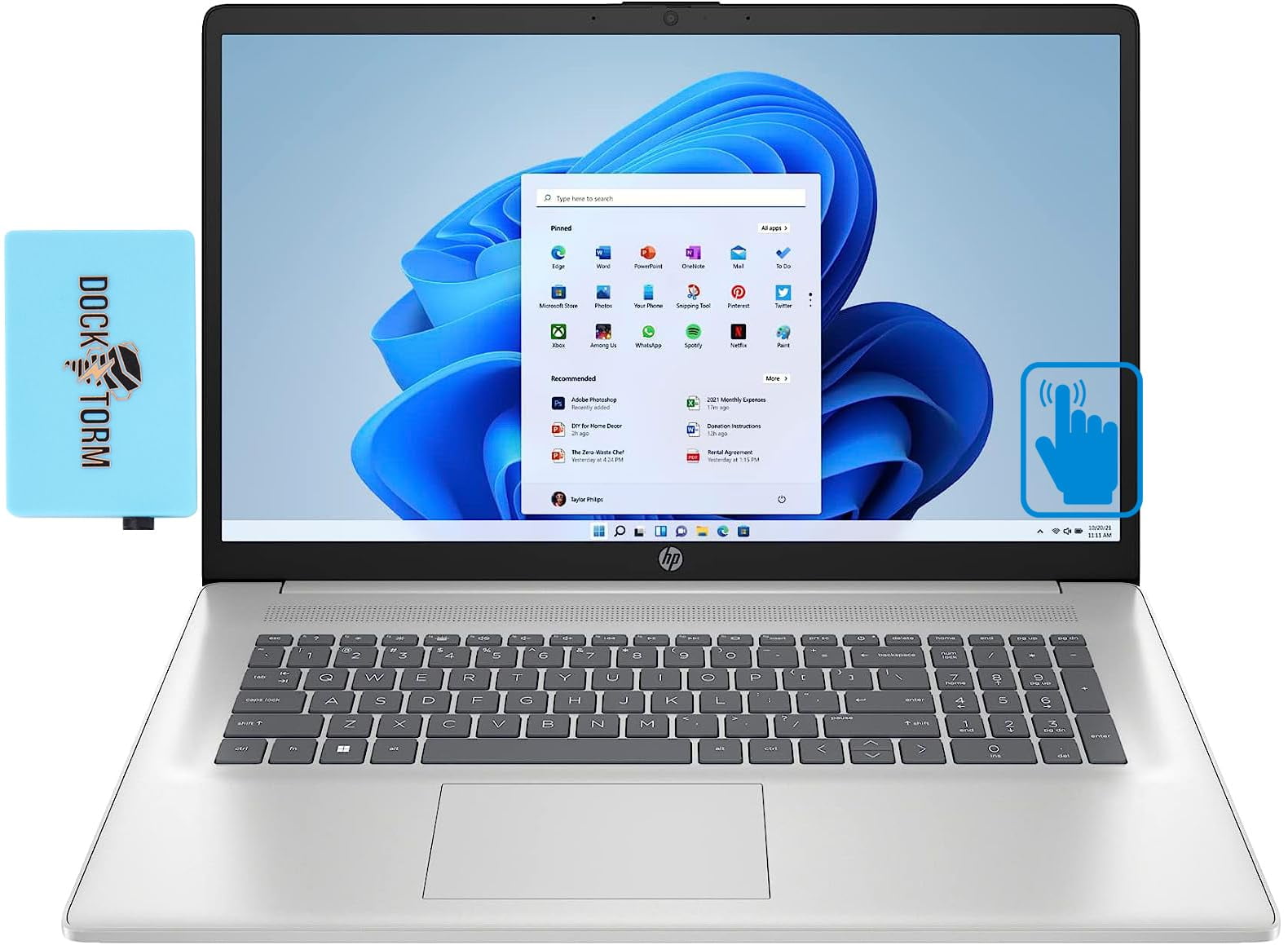 HP 17z -cp300 Home & Business Laptop (AMD Ryzen 5 7530U 6-Core, 16GB ...