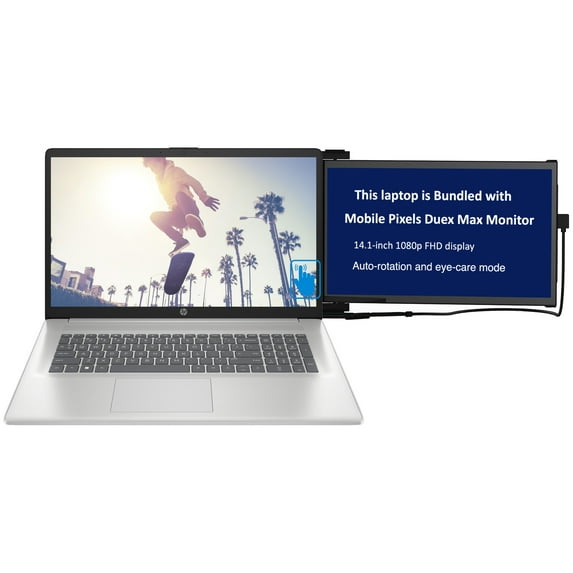 HP 17z-cp300 Home Office Laptop (AMD Ryzen 5 7530U 6-Core, 17.3in 60 Hz ...