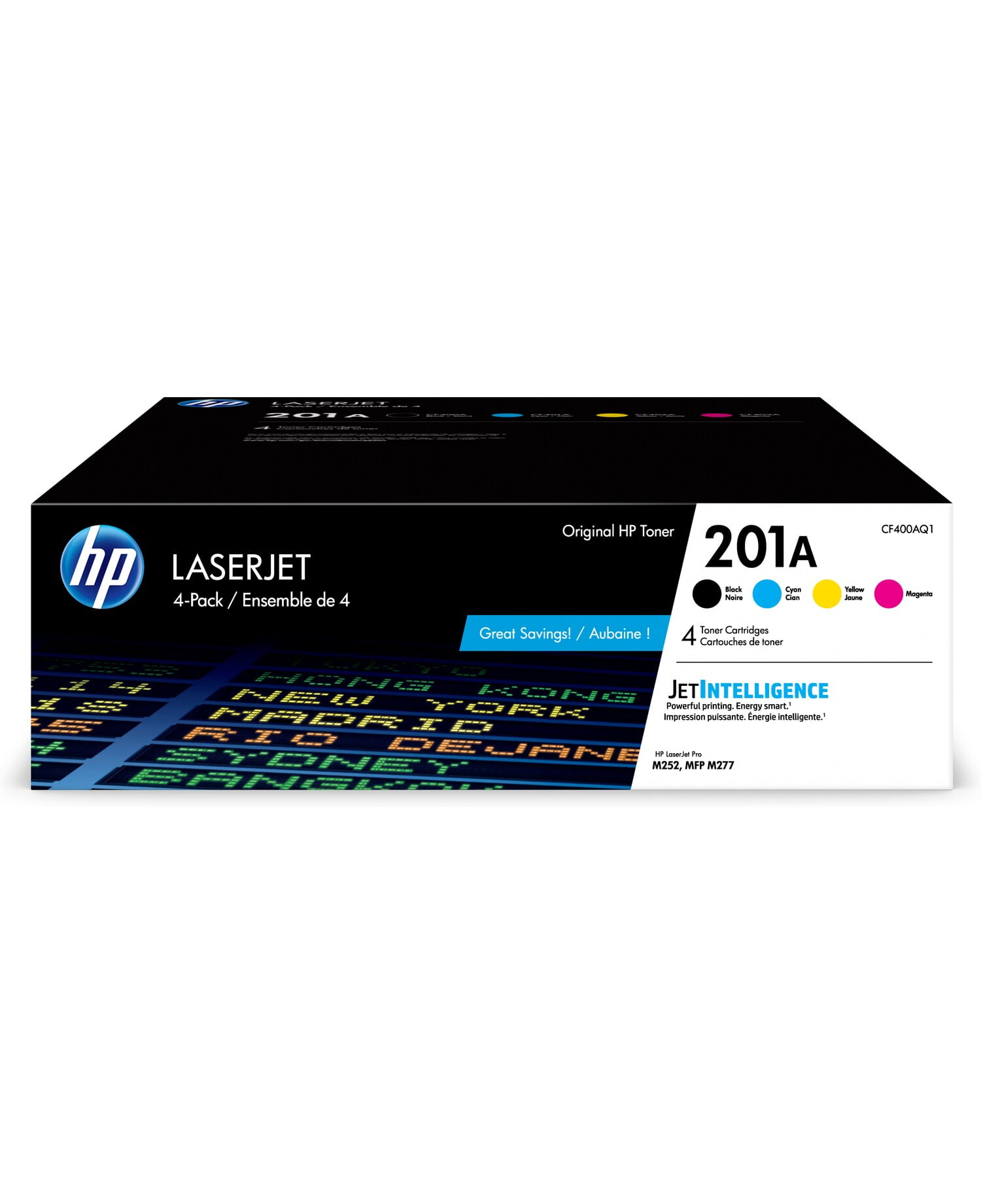 HP Original 201A LaserJet Toner Cartridges - Black/Cyan/Magenta/Yellow ...