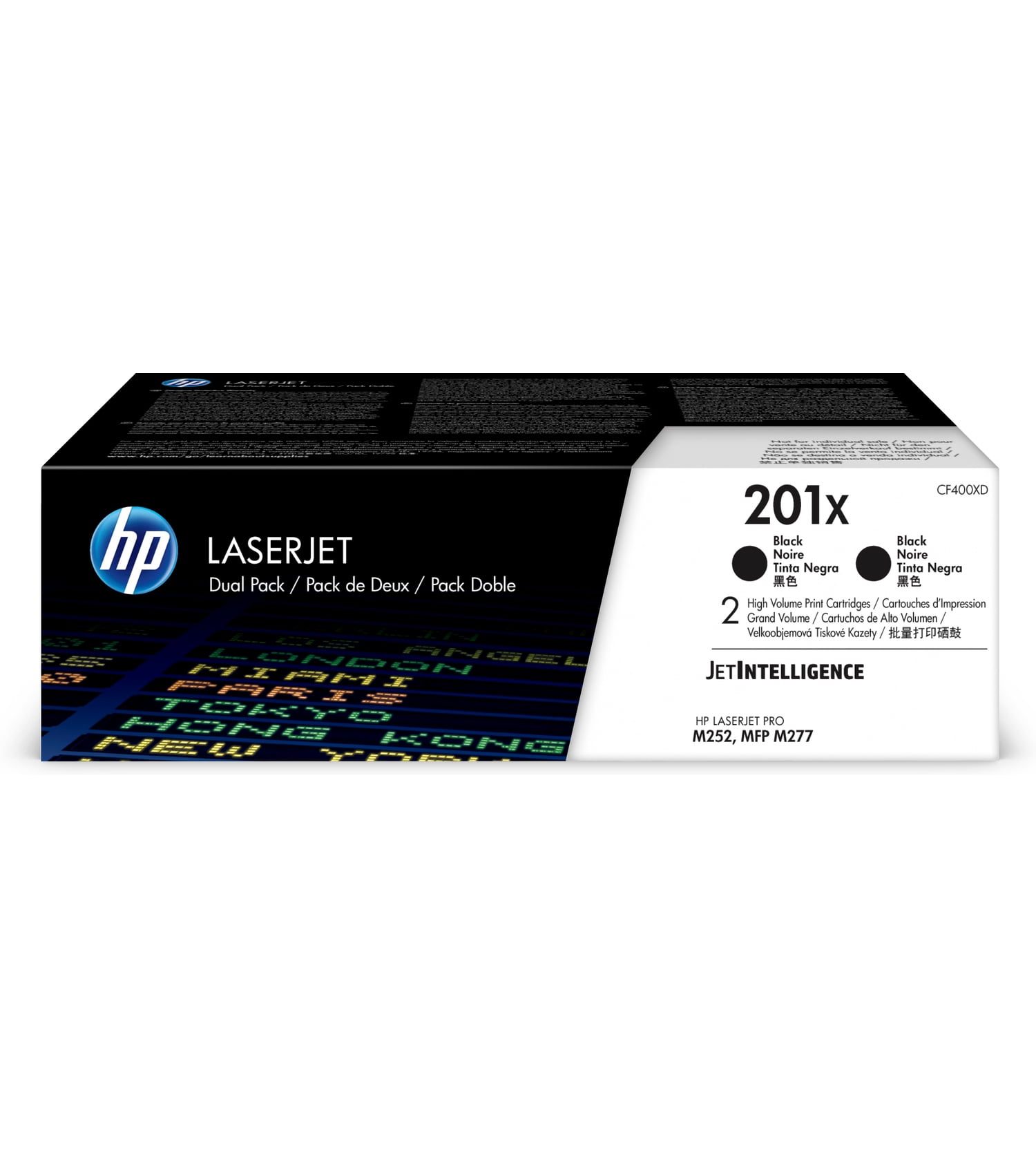 HP 201X 2-pack High Yield Black Original LaserJet Toner Cartridges, Per ...