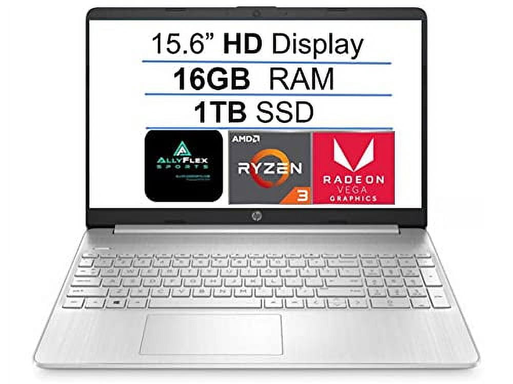 HP 2021 15 15.6" HD Display Laptop Computer, AMD Ryzen 3 3250U(up to 3 ...